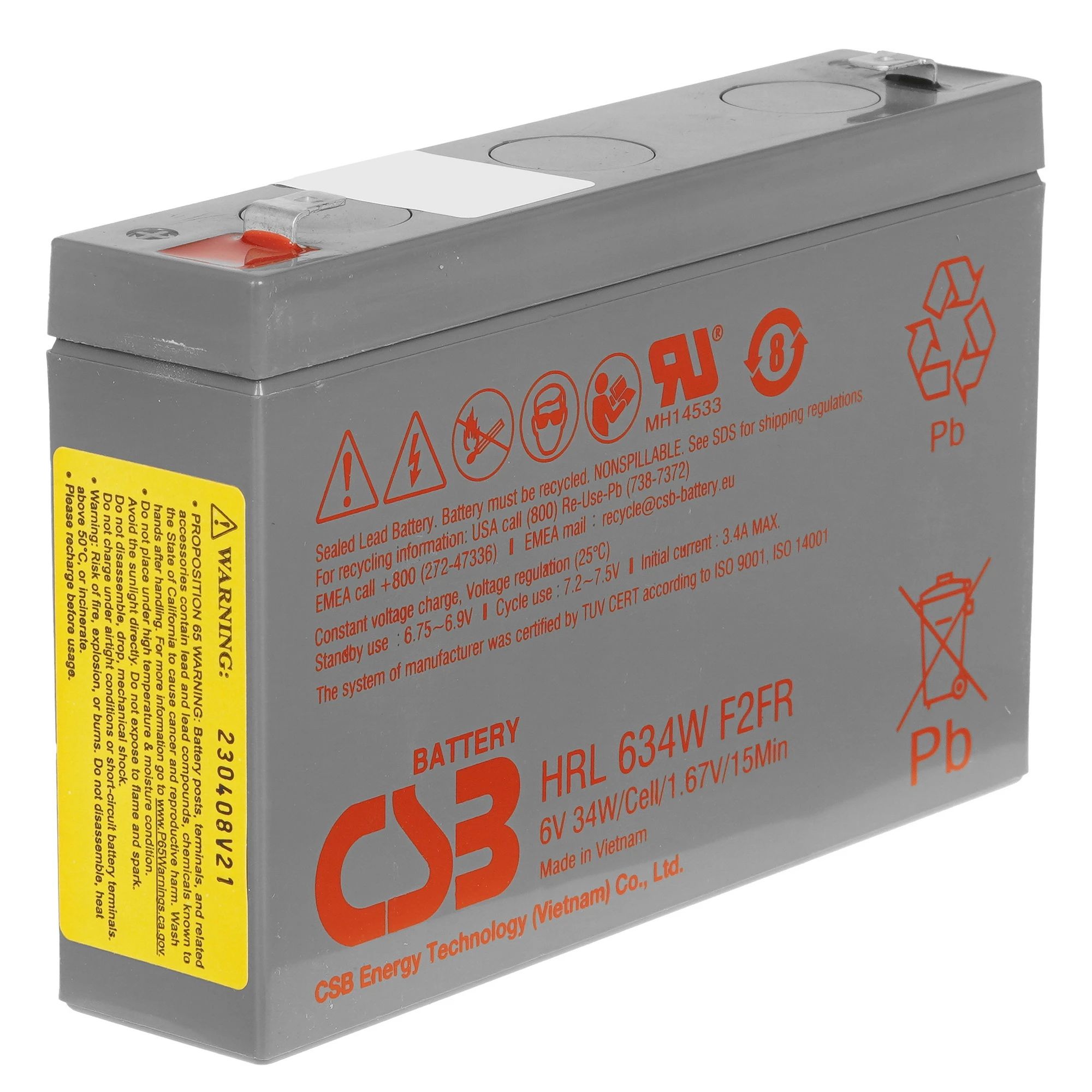Аккумуляторная батарея для ИБП CSB HRL 634W F2 FR