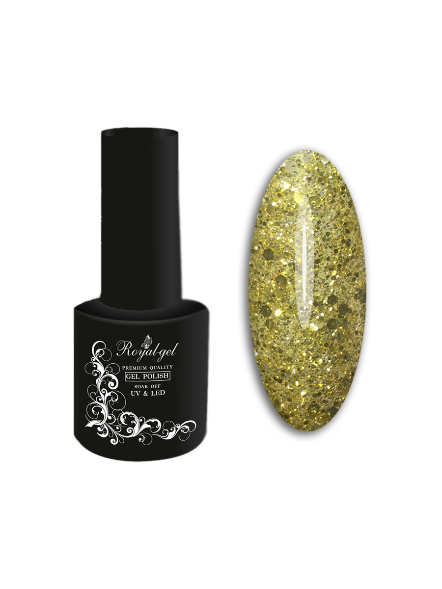 Гель лак Royal-gel "Звездная россыпь" 10 мл. ZR17