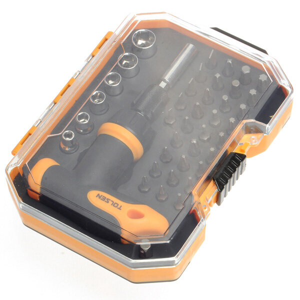 Набор 20036 отвертка биты и головки 41шт в пластиковая кейсе , пр-во Tolsen,)