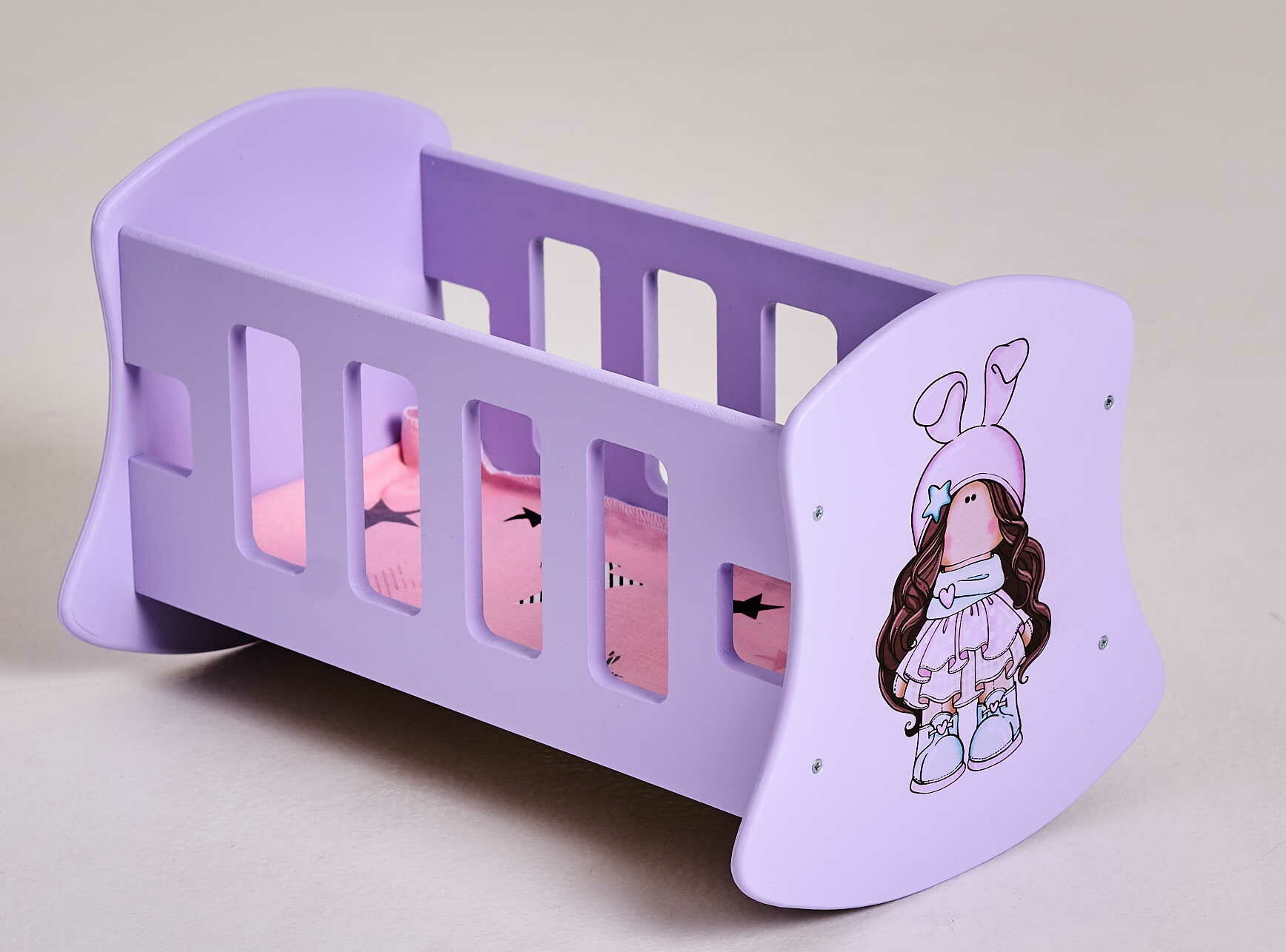 Люлька для кукол Коняша Звездочка, до 32 см, серия Бусинки БЛ04