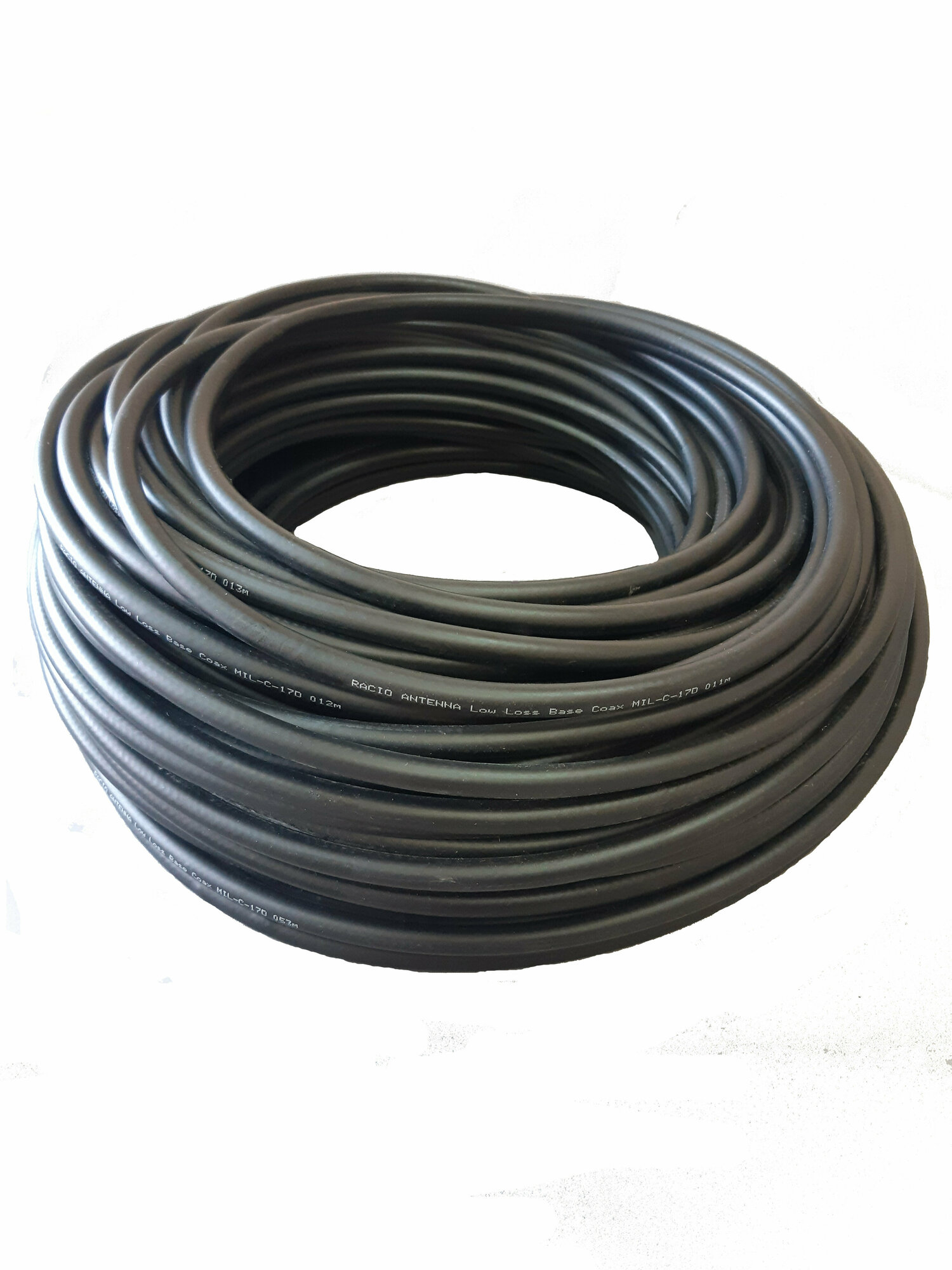 Кабель коаксиальный Racio Antenna RG-213 C/U, медная жила, 50 Ом, черный, 25 метров