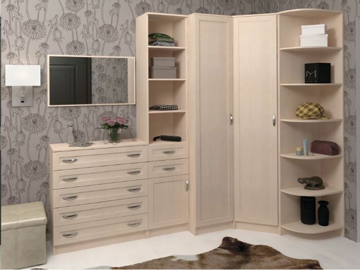 Прихожая Горизонт-17М Дуб Молочныи для одежды 240*220*52