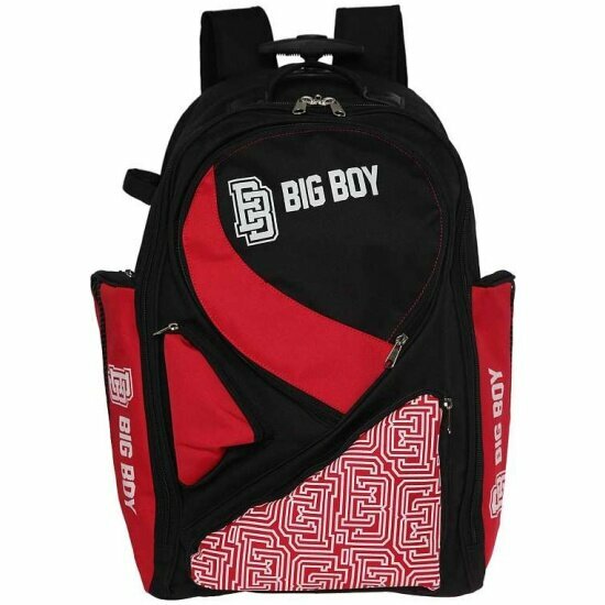 Рюкзак на колесах Big Boy Elite Line Senior BB-BACKPACK-EL-RD, полиэстер, черно-красно-белый