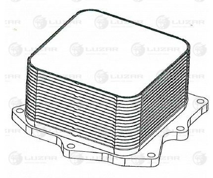 Радиатор масл. для а/м газель бизнес/газель next с дв. cummins isf2.8 luzar loc 0324