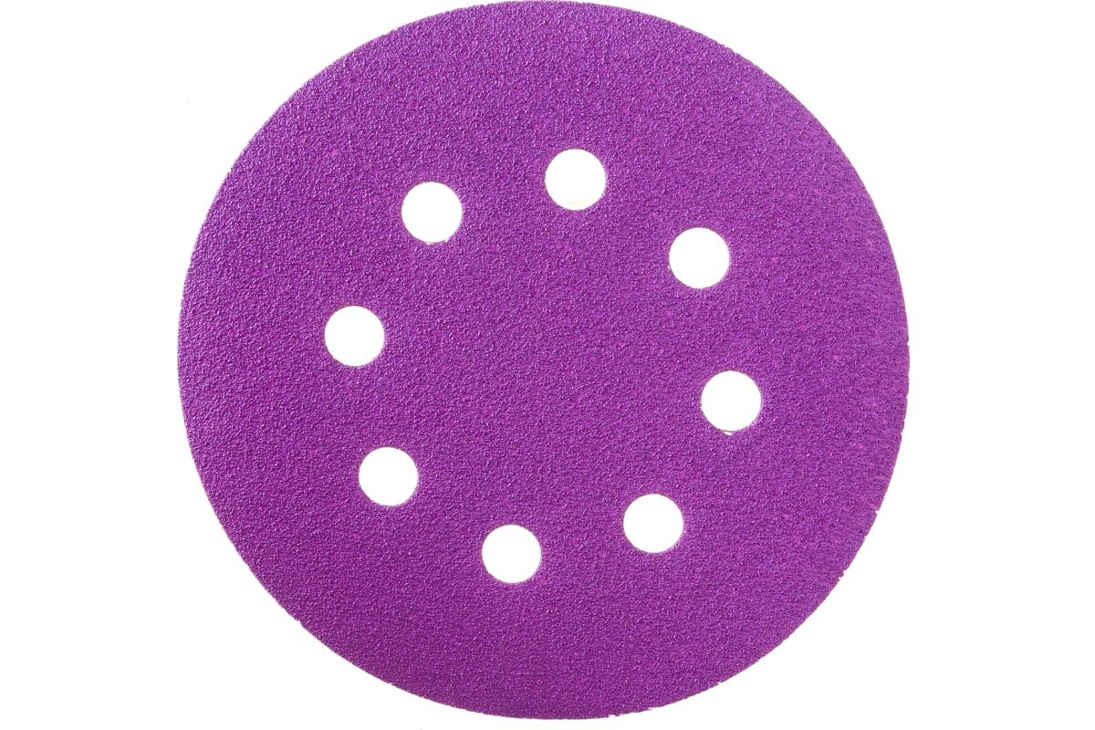 Hanko Круг шлифовальный Purple PP627 (125 мм; 8 отв; Р120; 100 шт.) PP627.125.8.0120