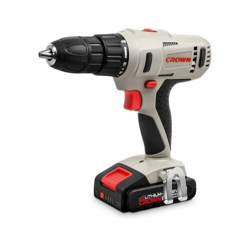 Аккумуляторная дрель-шуруповерт CROWN CT21056L-2 BMC 18В