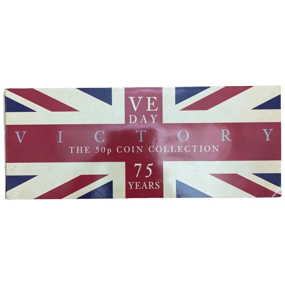 Остров Мэн, набор монет 50 пенсов "75 лет Дню победы в Европе" 2020 г.