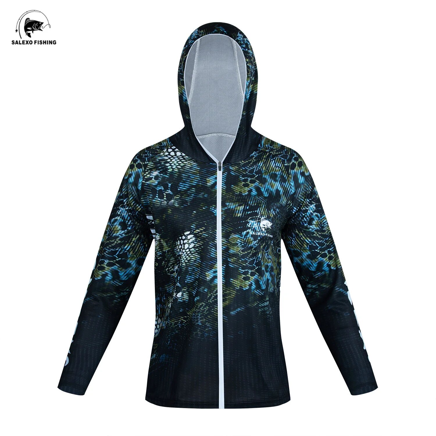 Salexo Куртка для рыбалки с капюшоном, 4XL, Цвет: 11