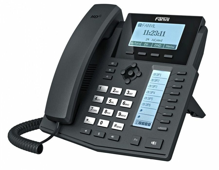 VoIP-телефон Fanvil X5U black с б/п