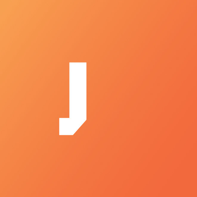 Буква J из акрила для вывесок 7 см / шрифт 2 белый