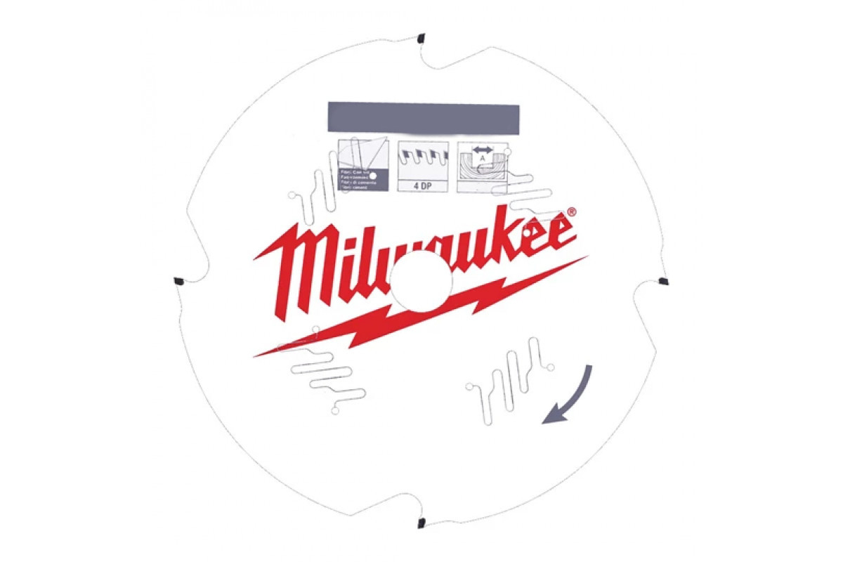 Диск пильный по фиброцементу (190x30 мм; 4Z) для циркулярной пилы Milwaukee 4932471304