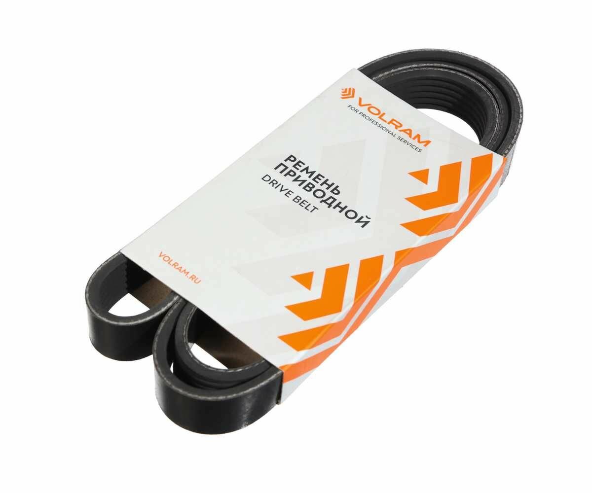 Ремень приводной Volram VR13418 поликлиновый генератора аналог 6PK1370 Gaz ГАЗ дв.405/409 Евро-2 с ГУР