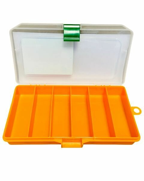 Коробка для приманок Fisherbox 216 (22х12х03) малая оранжевая