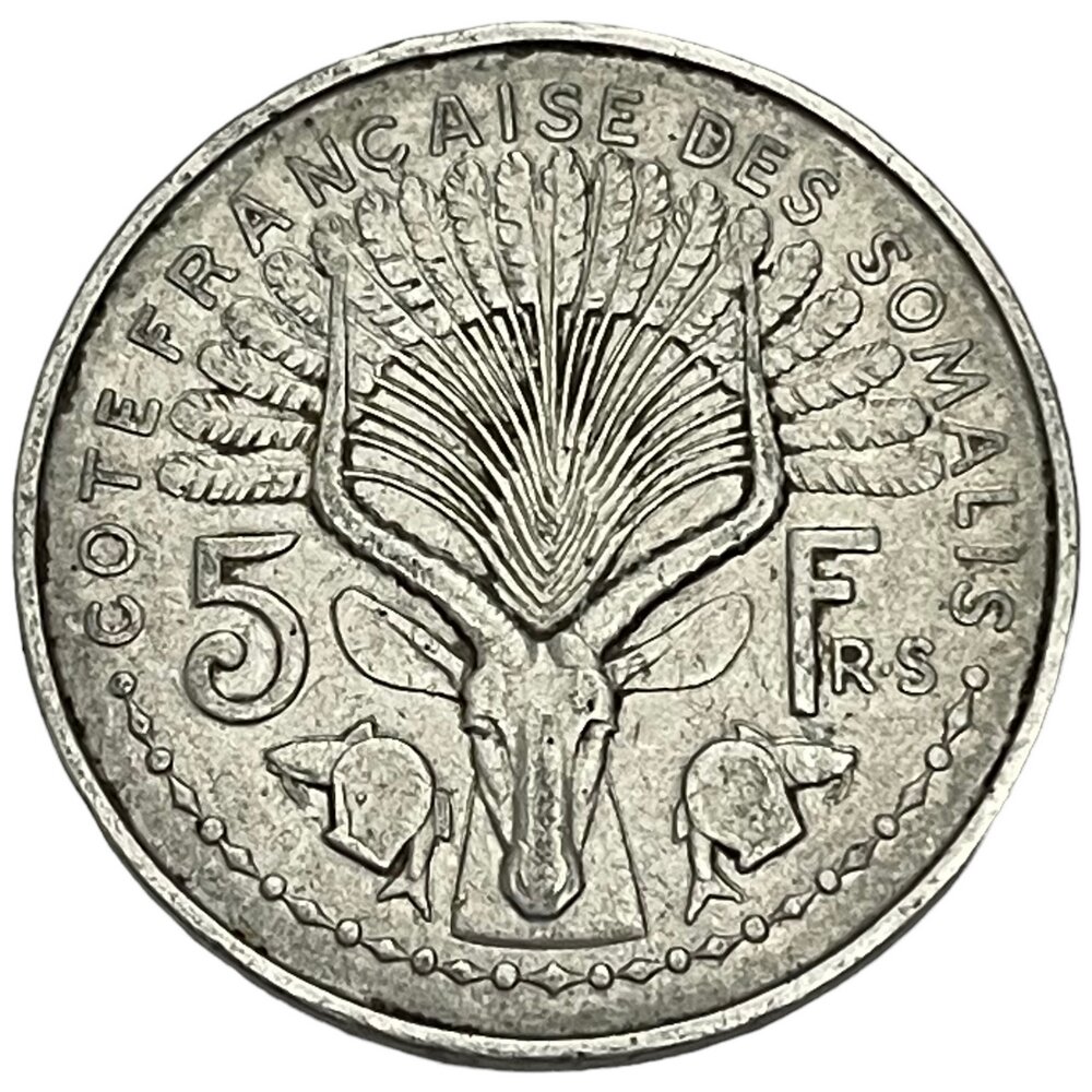 Французский Сомалиленд (Сомали) 5 франков 1948 г. (Лот №3)