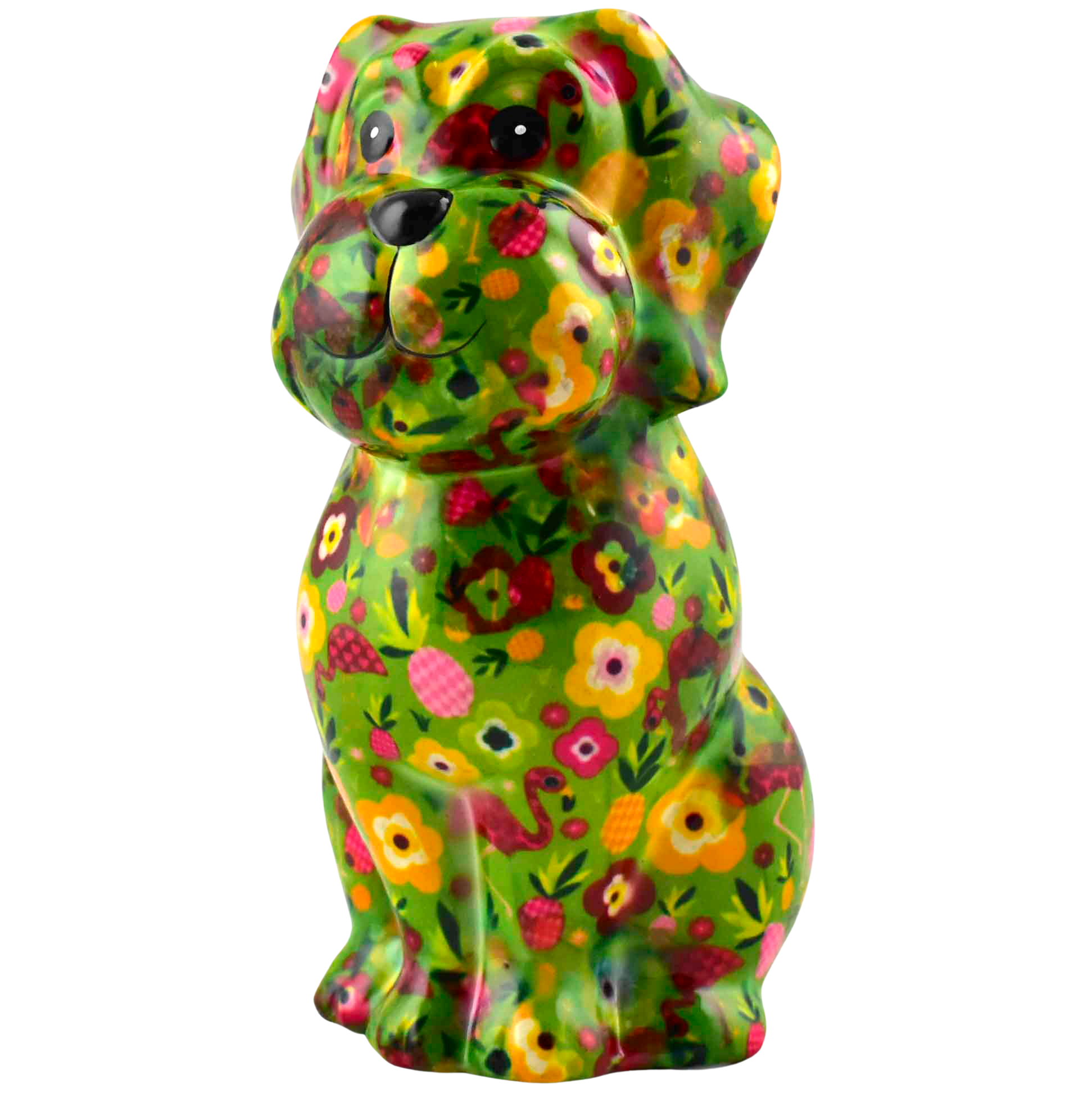 POMME PIDOU Собака Кокапу (зелёная с цветками и фламинго)