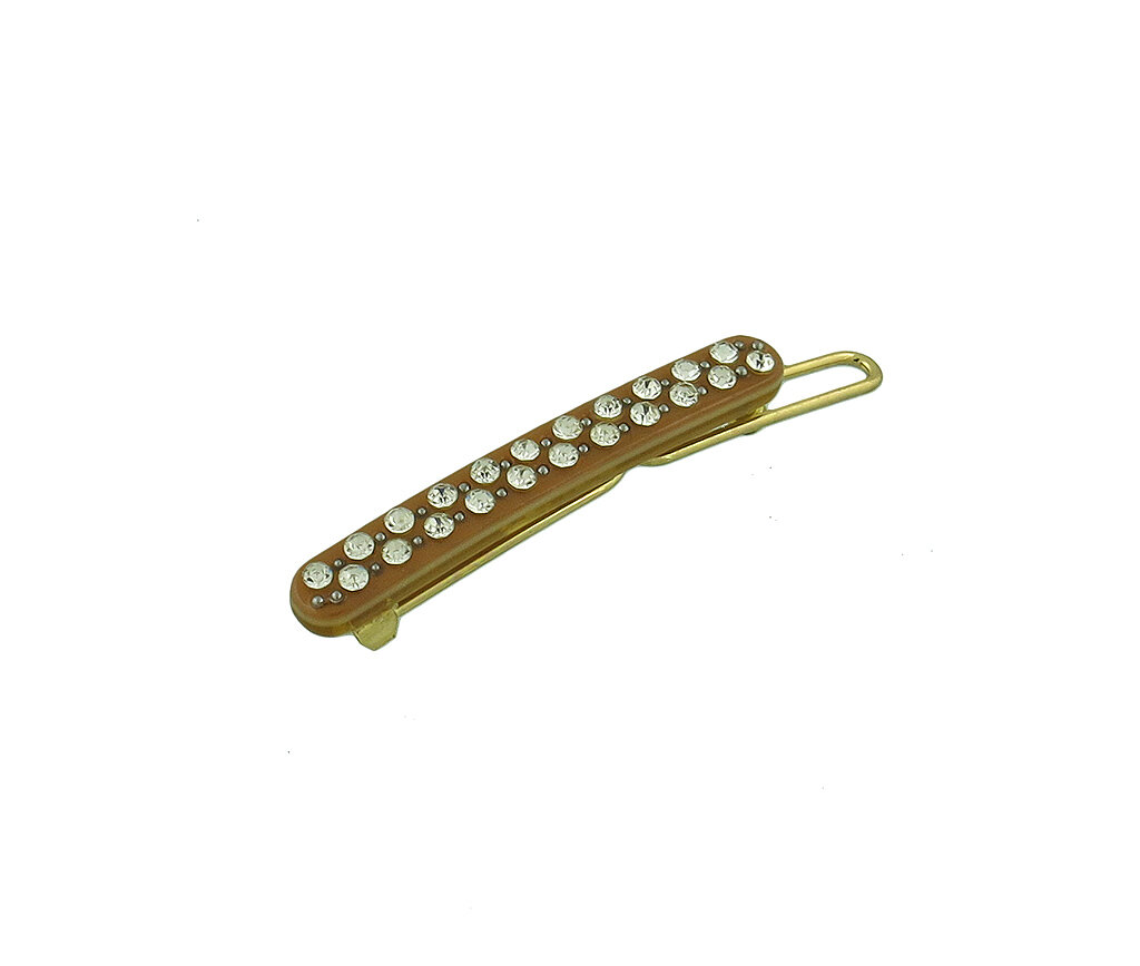 Заколка для волос на застежке бежевая Magie Accessoires производство Франция