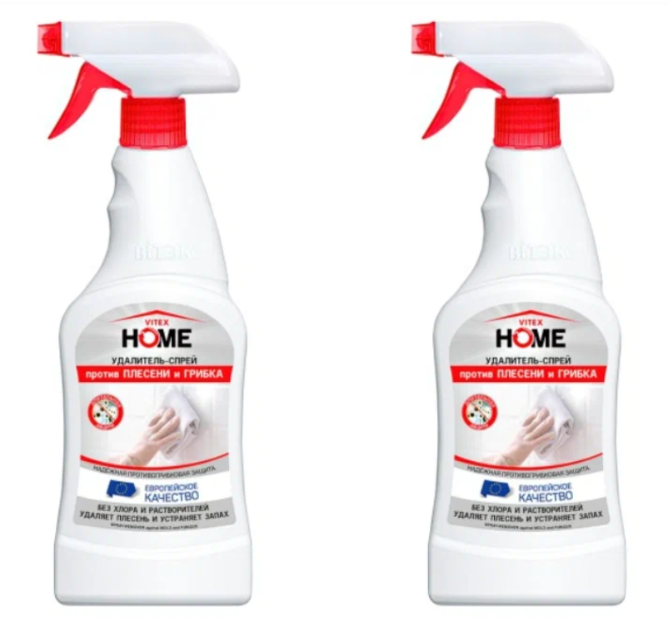 Удалитель-спрей Vitex Home, против плесени и грибка, 500 мл, 2 шт