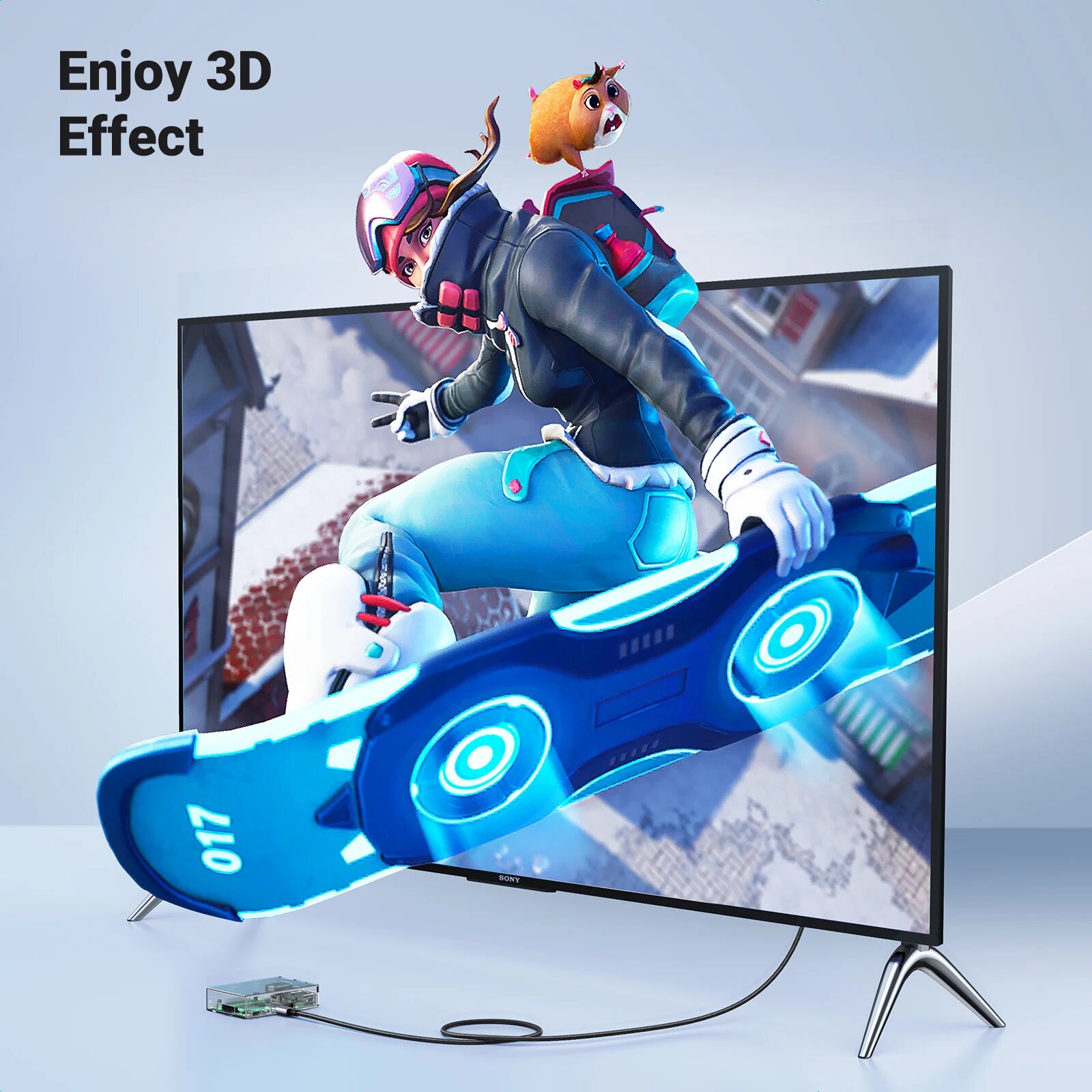 UGREEN Mini HDMI - HDMI кабель 2м, 8K/60Гц — фото 1