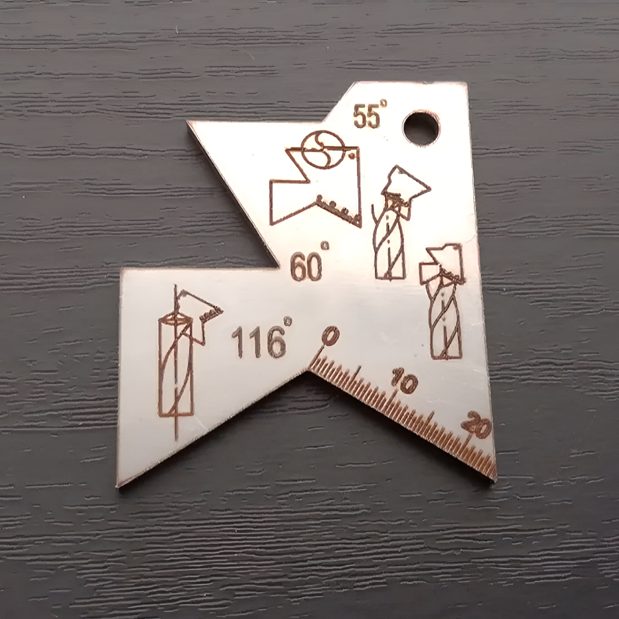 Брелок для заточки сверл Квадрат малый