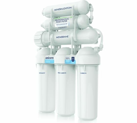 Система обратного осмоса (6 ступеней) Unicorn FRO-6N литая крышка