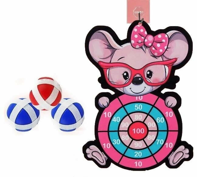 Дартс с шариками "Мышка с бантиком" в пакете