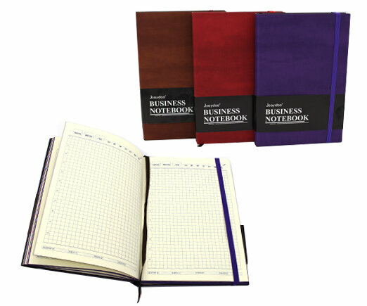 Ежедневник А5 к/зам JOOYDOO CL-633/QD-19345 недатированный, клетка, мягкая обложка, цветной срез,