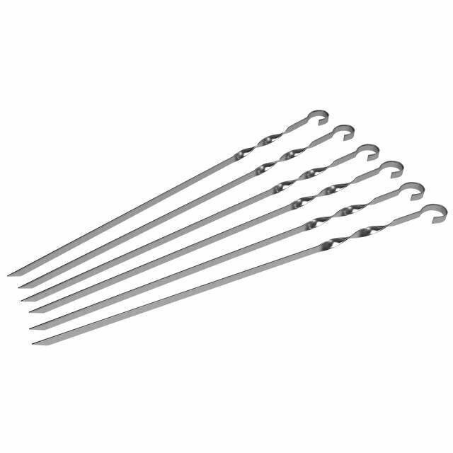 FIREWOOD набор шампуров 6 шт 50 см плоские из нержавеющей стали для мангала