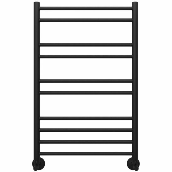 Полотенцесушитель водяной Aquatek Либерти П10 500х800 мм, черный муар, подключение нижнее/диагональное, нержавеющая сталь