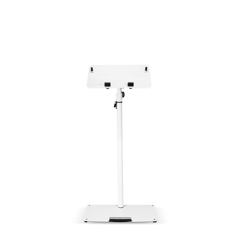 Gravity lts t 02 w - универсальная подставка для ноутбука с регулируемыми держателями и стальным основанием, цвет белый