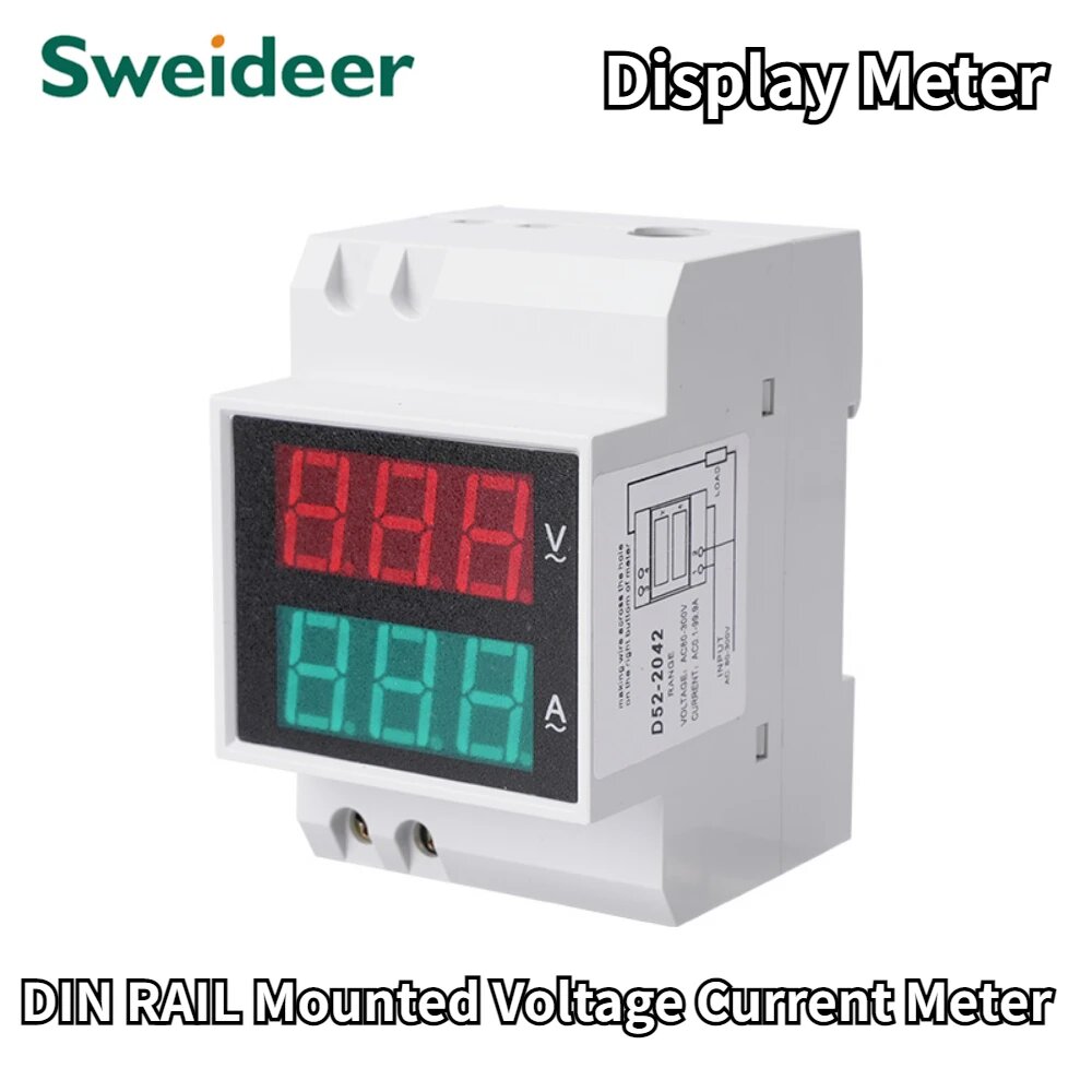Цифровой измеритель напряжения и тока Sweideer SD52-2042
