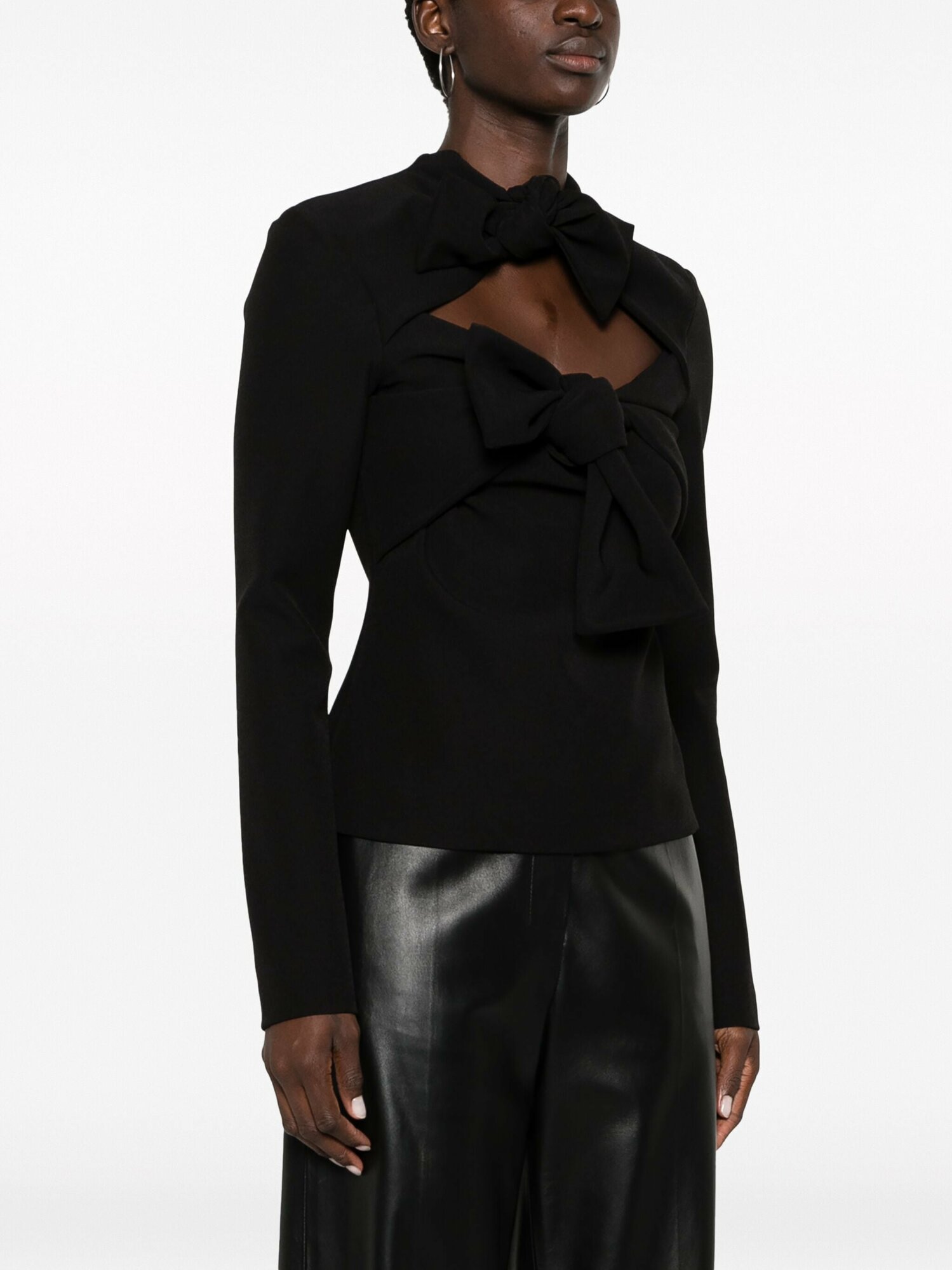 Топ MSGM, размер 40, black/black — фото 1
