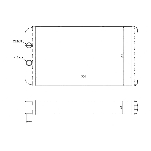 STELLOX 10-35098-SX (1035098_SX / 46722710 / 6448 91) радиатор печки\ Citroen (Ситроен) Jumper (Джампер) 1.9-2.5td / tdi /