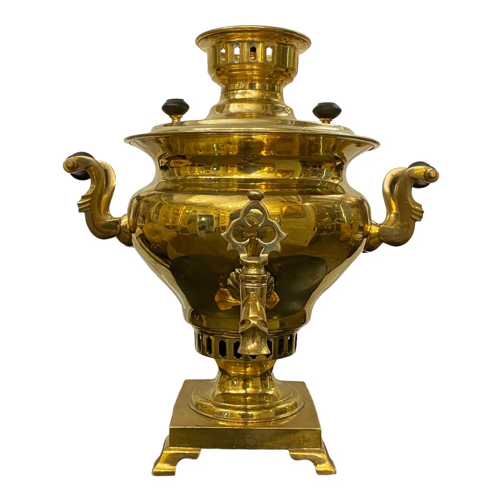 Самовар жаровой "Ваза" 1890-1910 гг, 4 л, Фабрика Воронцова в Туле, Российская Империя