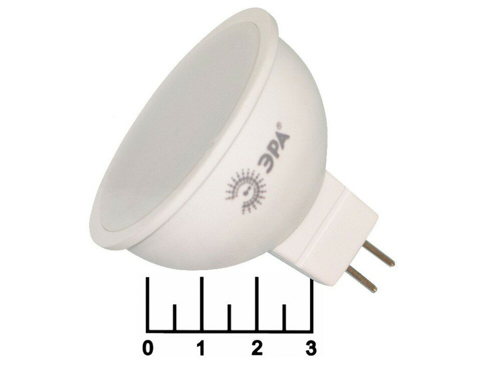 Лампа светодиодная 220V 12W MR16 GU5.3 2700K белый теплый матовая Эра