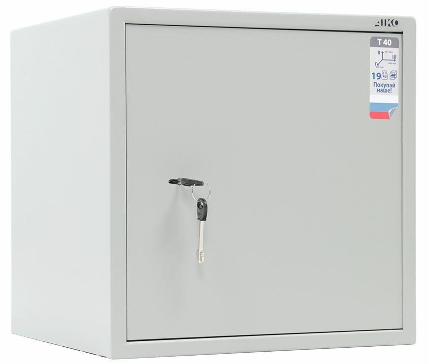 Сейф офисный (мебельн.) AIKO "Т40" (в400*ш400*г356мм;19кг), кл. замок
