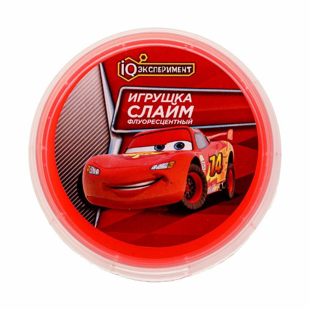 Слайм Машинки флуоресцентный, 100 г. Играем Вместе IQ-SN-C-RU