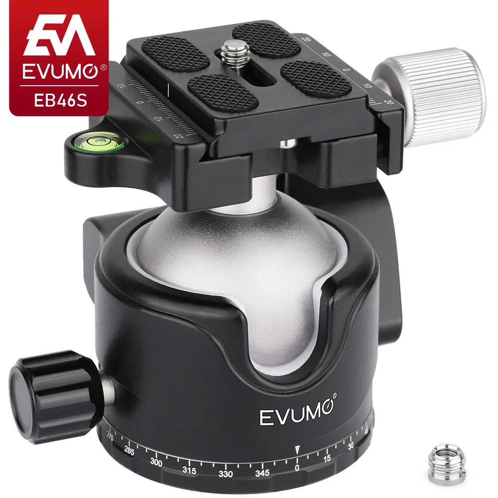 Штативная головка EVUMO EB46S алюминиевая 46 мм