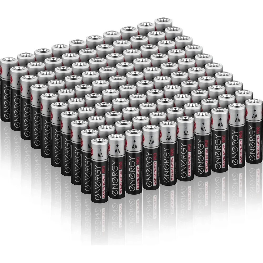 Батарейка алкалиновая ENERGY Pro LR6/10К (АА) 100 штук 108245 щелочная алькалиновая пальчиковая AA тип