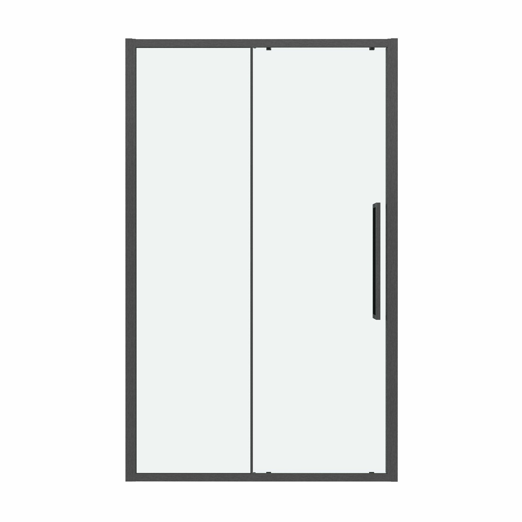 Душевая дверь в нишу Grossman 100. K33.02.130.42.00 Cosmo (130*195) графит сатин, стекло прозрачное, 1 место