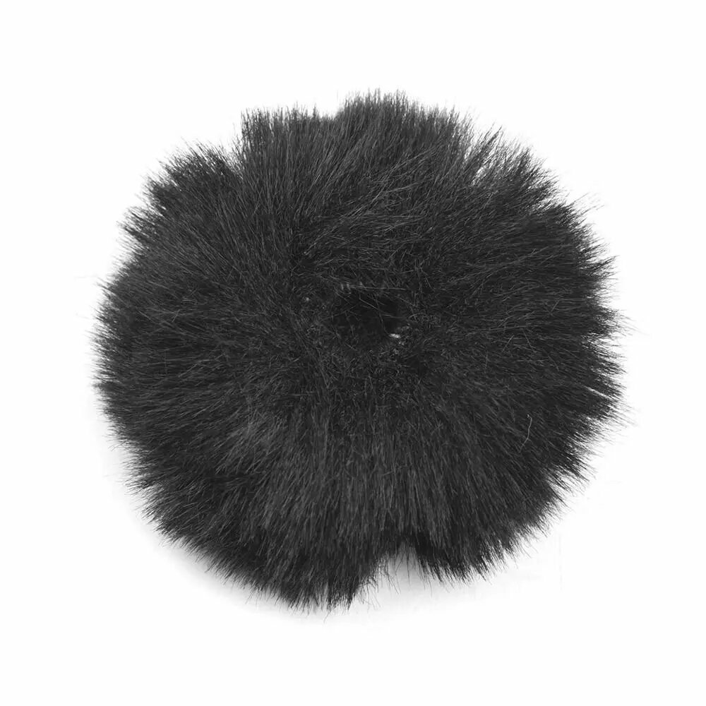 Микрофонная муфта из искусственного меха, black