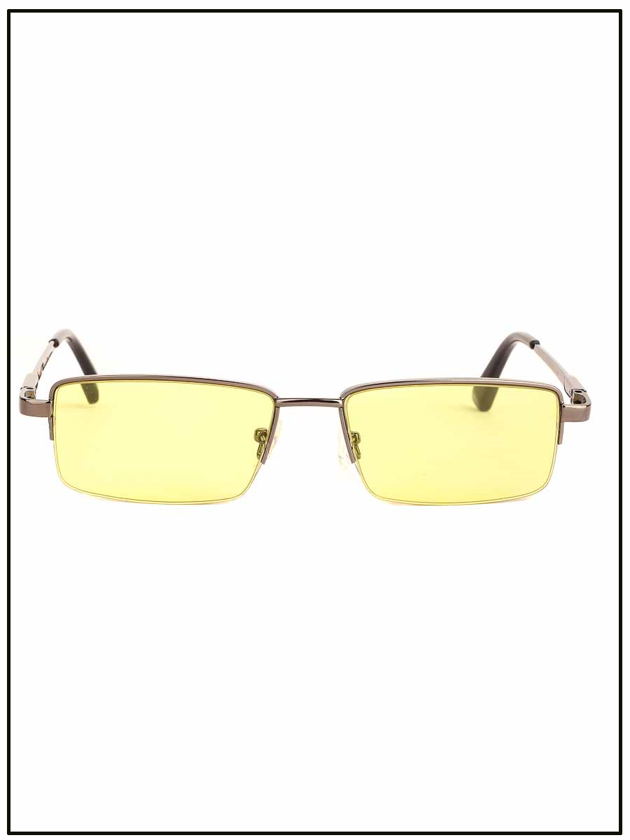 Готовые очки зрения Антифары с диоптриями -3.50 футляр и салфетка, прямоугольные, металлические, мужские.