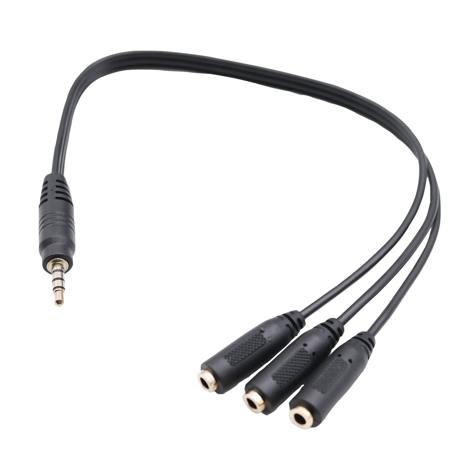 4-полюсный/3-кольцевой штекер TRRS 3,5 мм 1/8 дюйма на 3x 4x 5x 3/4/5 гнездовой разъем для наушников, гарнитуры, смартфона, разветвитель, кабель-переходник для микрофона и аудиоадаптера