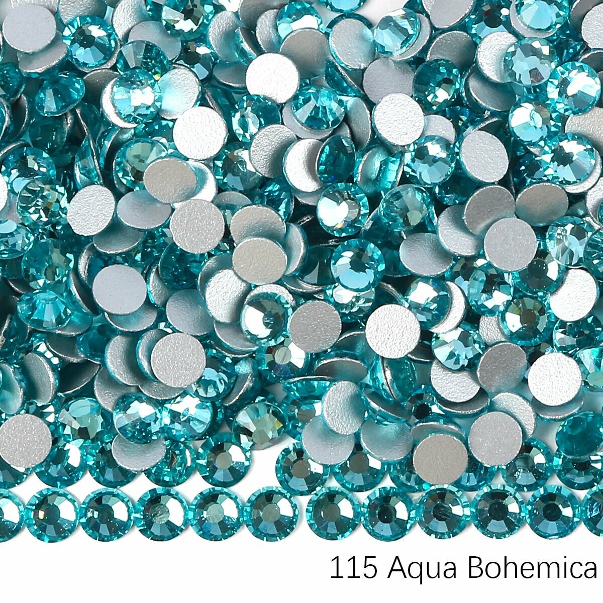 Стразы бирюзовые 2 мм SS6-1440pcs, 115 Aqua Bohemica