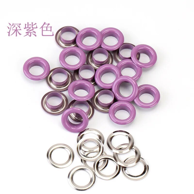 Кольца для обуви сиреневые, 3 мм, Purple