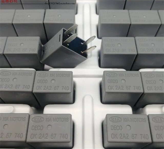 OK 2A2 67 740 12 в пост. Тока 100% новое реле 1 шт. подходит для нового и старого вентилятора автомобильной подсветки Kia в европейском стиле Lion ()