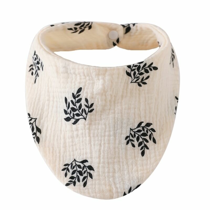 Детский хлопковый слюнявчик для кормления