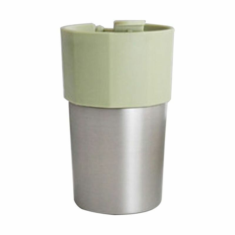 Пивные кофейные кружки из нержавеющей стали с двойными стенками и крышкой, портативные чашки для питьевой воды с защитой от падения, 5 цветов для офиса, кемпинга