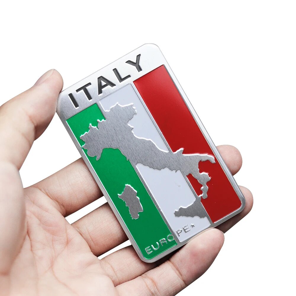 1 шт. 3D алюминиевый значок для декора кузова автомобиля, наклейка для Alfa Romeo For Italy