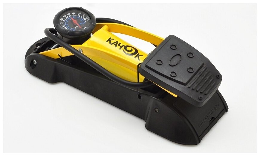 Компрессор автомобильный Качок Н50, ножной, аналоговый манометр