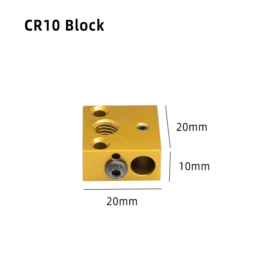Нагревательный блок для 3D-принтера 5Aplusreprap V5 V6 MK7 MK8 CR10 VOLCANO CR10 Block
